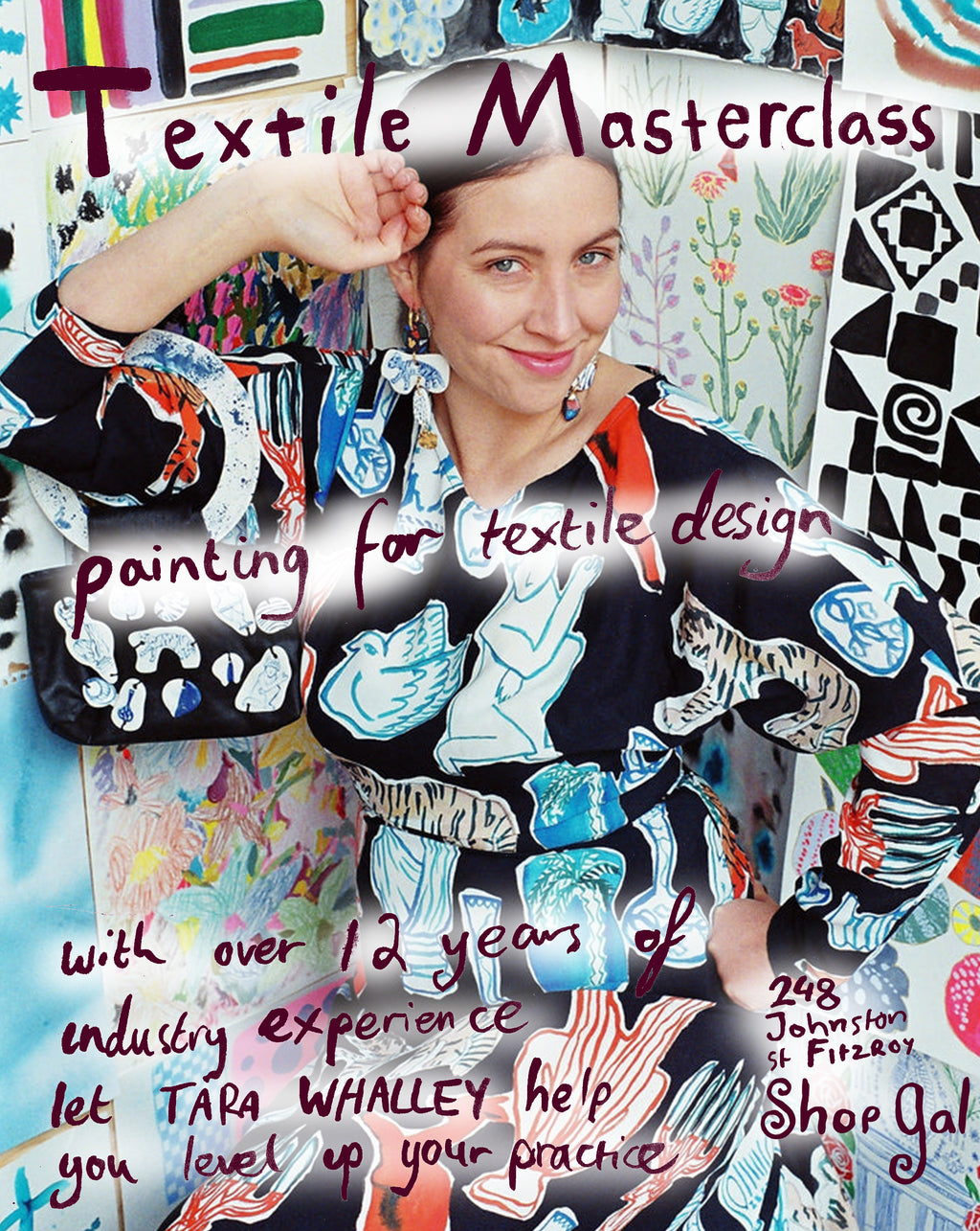 Textile Design Masterclass- Painting for Textile Design - single 1 hou ...